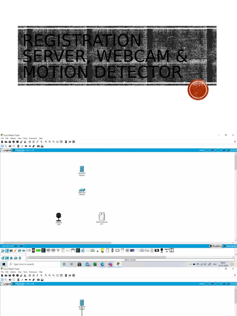 Registration Server, Webcam & Motion Detector | PDF