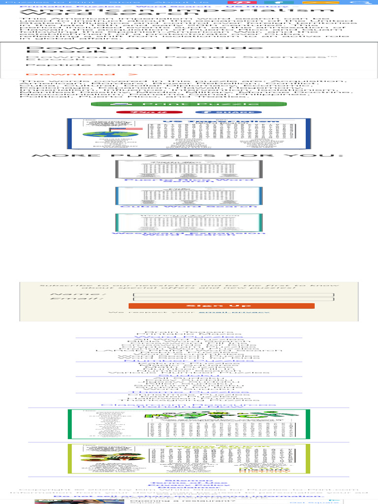 American Imperialism Word Search | PDF | Word Search | Imperialism