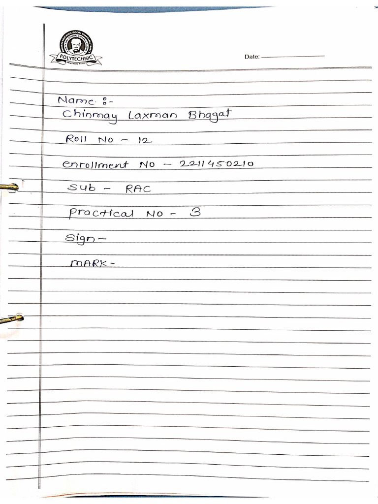 RAC Experiment - 3 | PDF