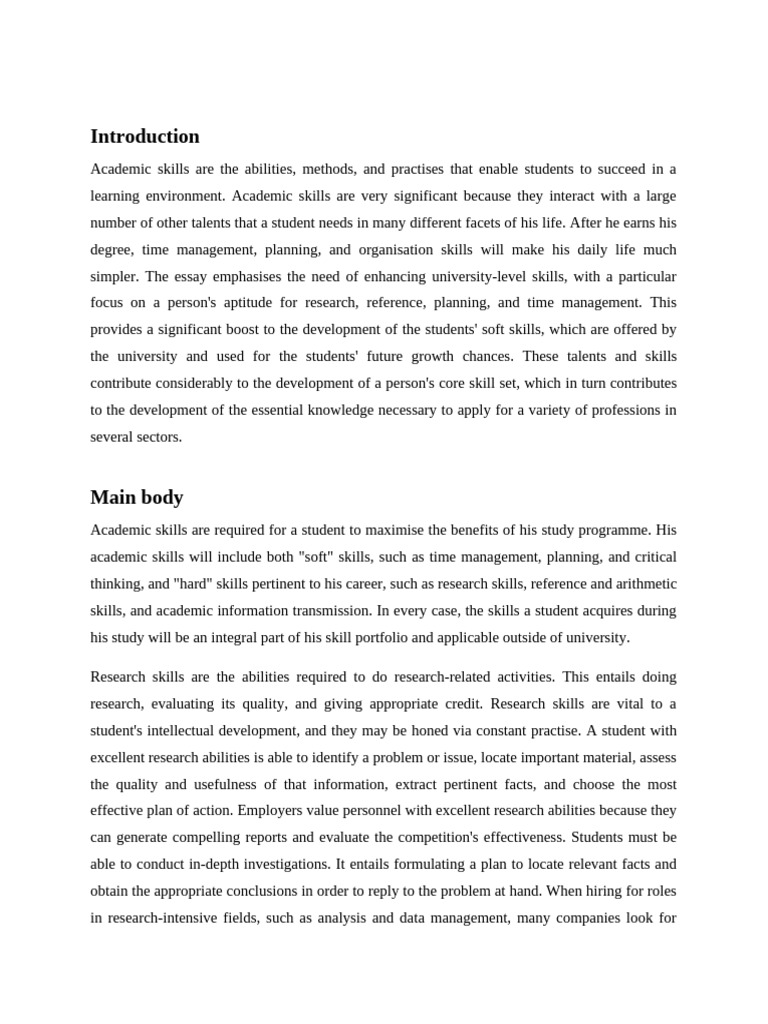 Essential Academic Skills for Success | PDF | Skill | Citation