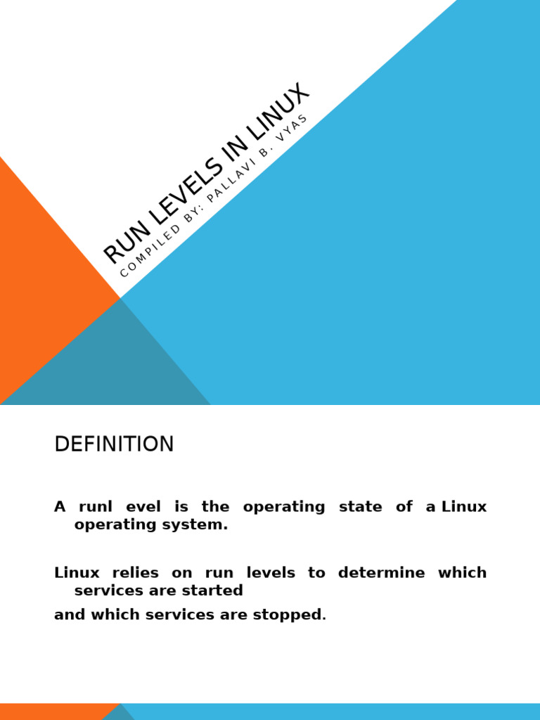 Run Levels in LINUX | PDF