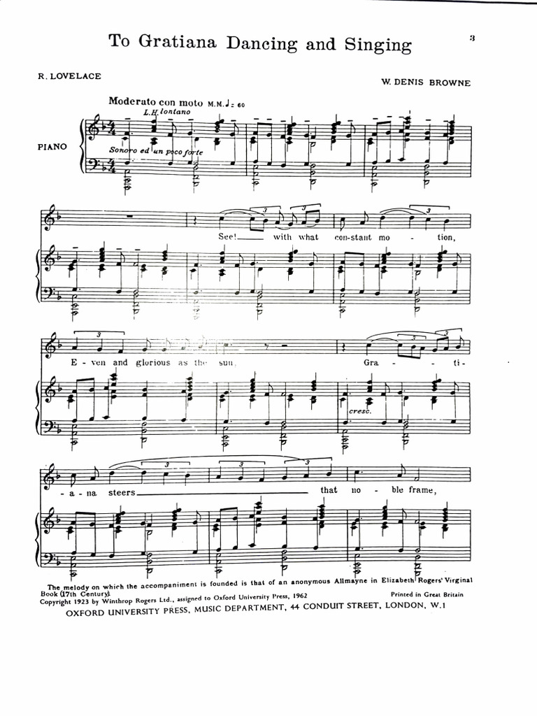 To Gratiana: Dance and Song | PDF | Musicology | Musical Forms