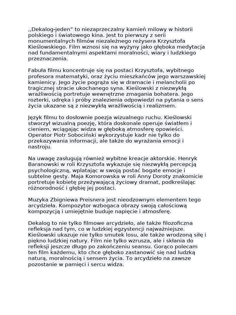 Dekalog | PDF