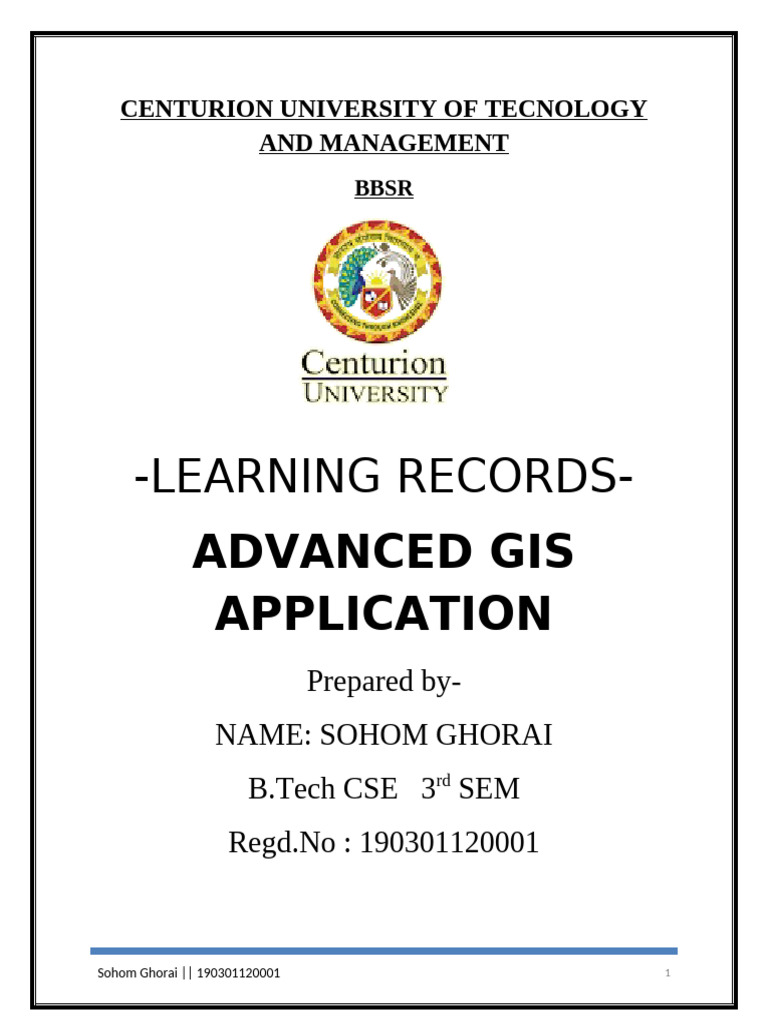 Advanced GIS Applications Overview | PDF | Geographic Information ...