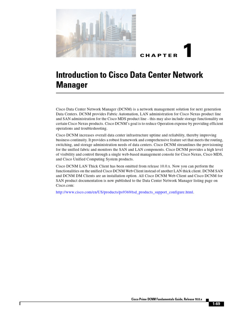 Cisco DCNM 10.0.x Overview Guide | PDF
