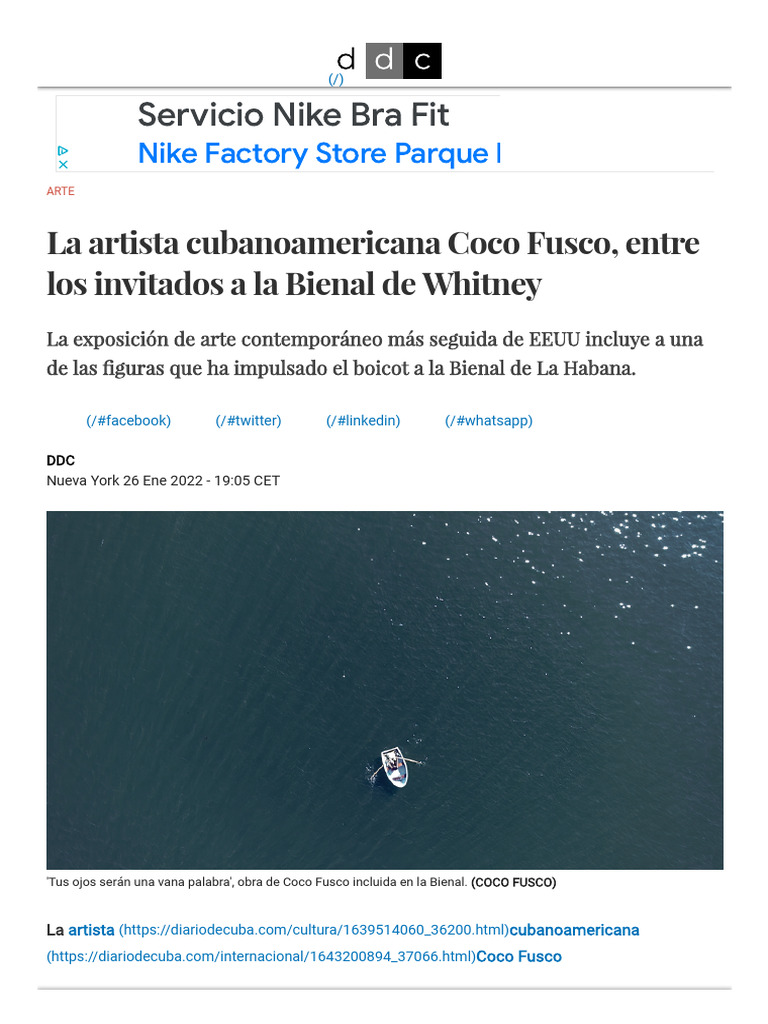 La Artista Cubanoamericana Coco Fusco, Entre Los Invitados A La Bienal ...