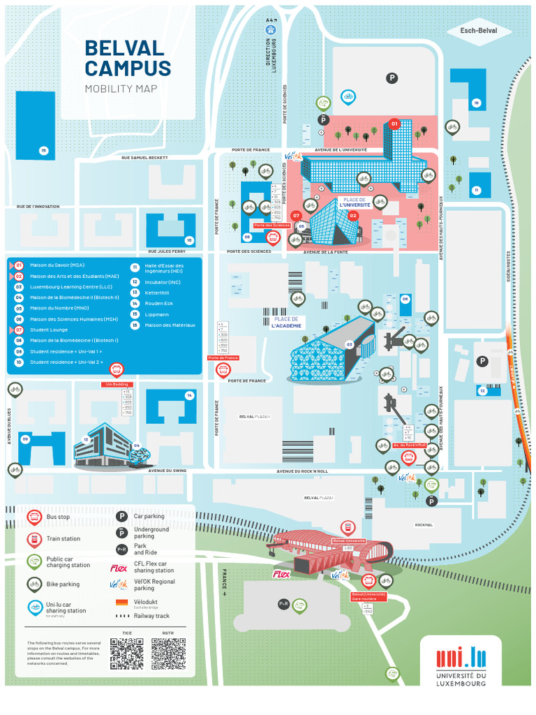 Carte de Mobilité du Campus Belval | PDF