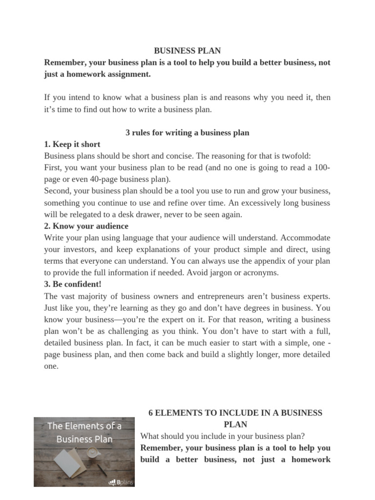 Business Plan | PDF