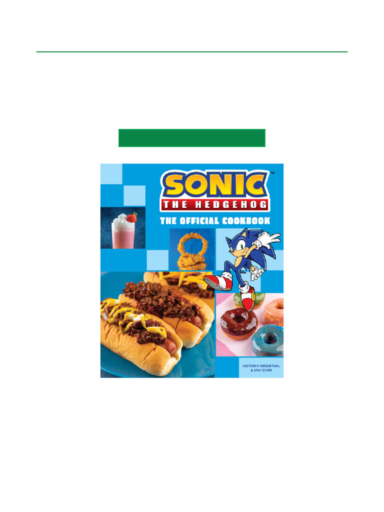 Own Sonic The Hedgehog The Official Cookbook All Sections Download | PDF