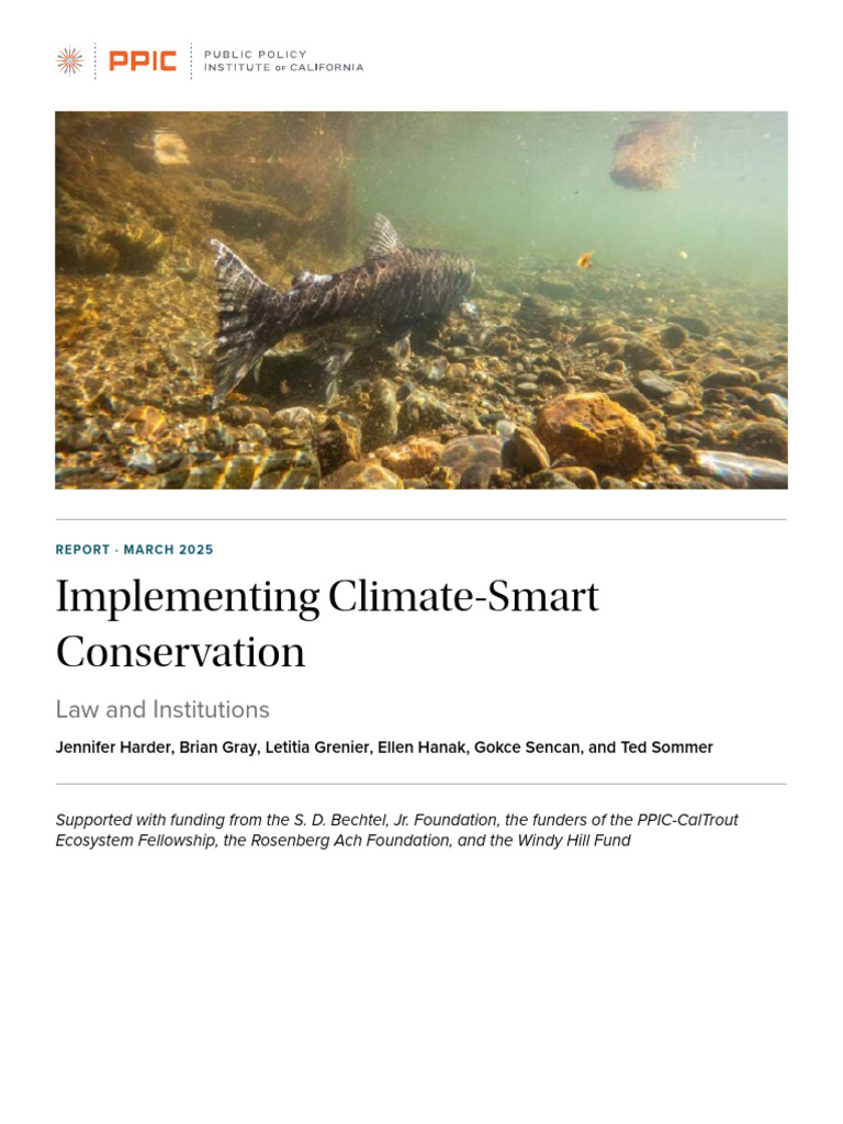 Implementing Climate-Smart Conservation | PDF | Endangered Species Act ...