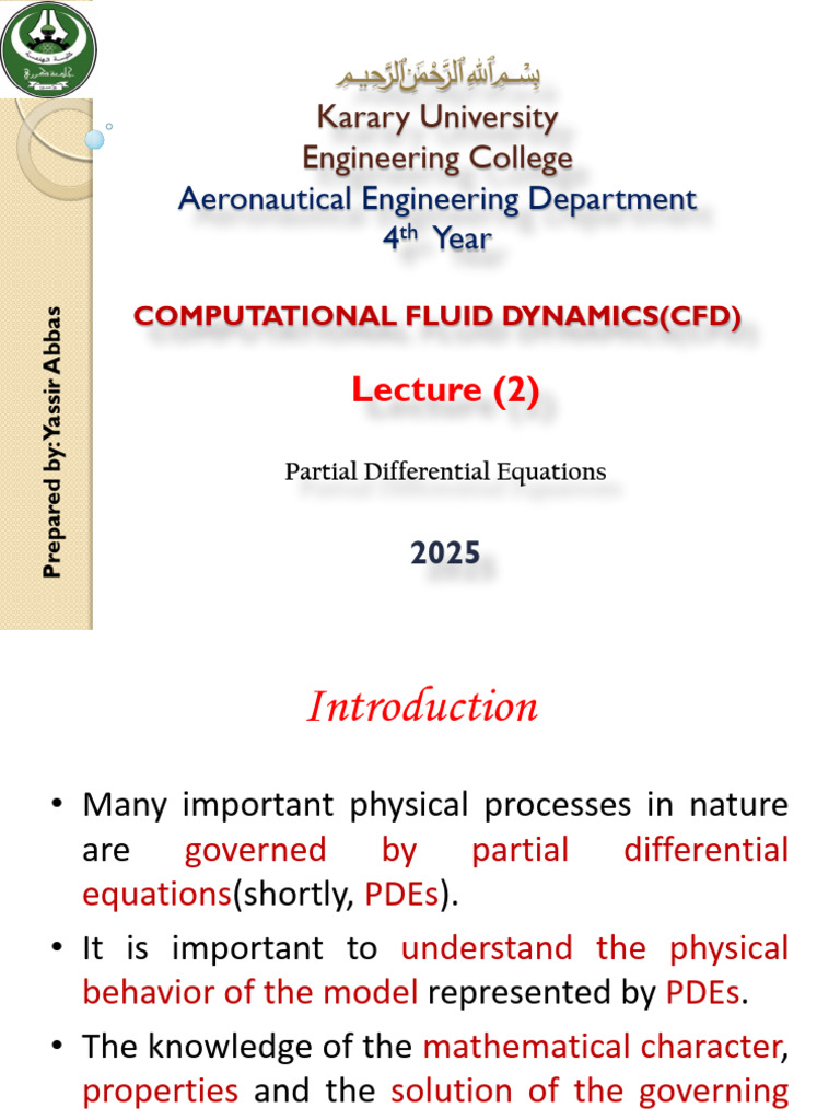 Lecture 2-Partial Differential Equations | PDF | Partial Differential Equation | Differential ...