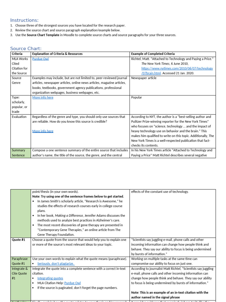WP2 - ENG Source Chart Assignment Sheet - Fall 2022 Update | PDF ...