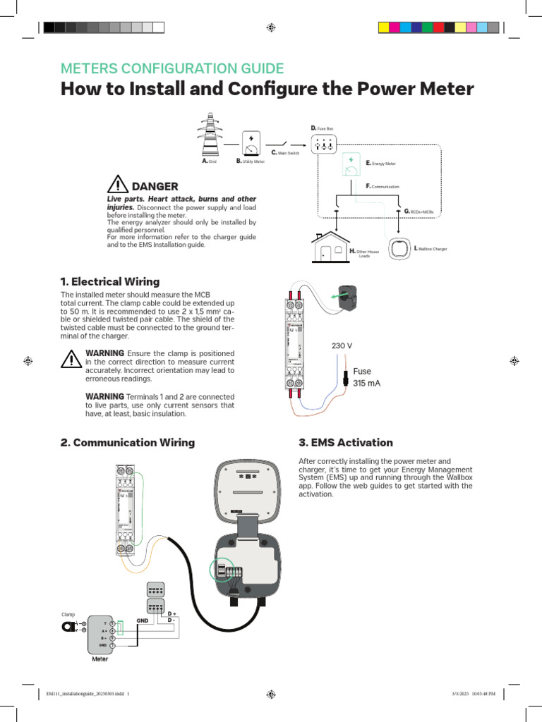 EM111 Installationguide 20250303-UK-Print | PDF | Fuse (Electrical ...