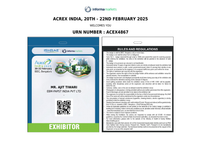 ACREX India 2025 Event Details | PDF