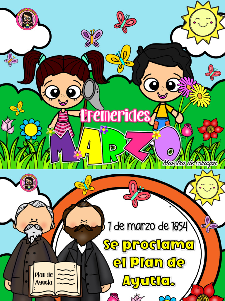 Efemérides de marzo para preescolar | PDF