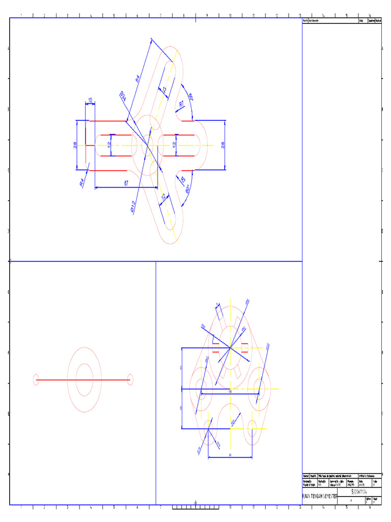 Ricardo Al Fatah - 5220611124 - Menggambar Teknik-E - Uts Gamtek | PDF