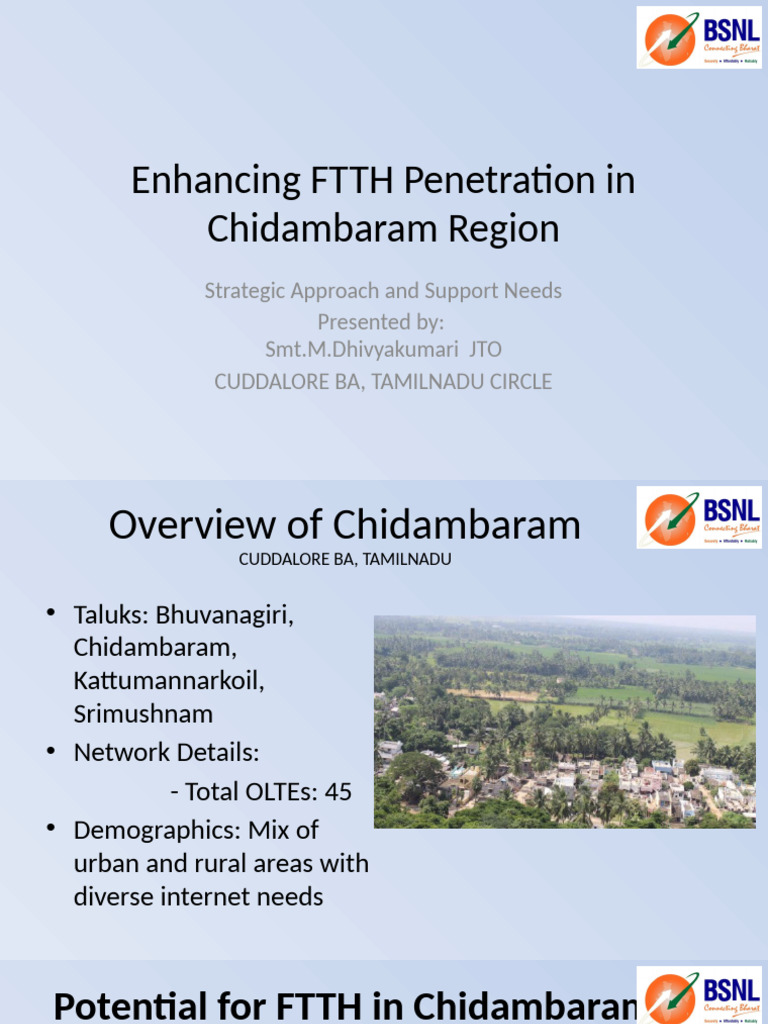 FTTH Expansion Strategy in Chidambaram | PDF | Business
