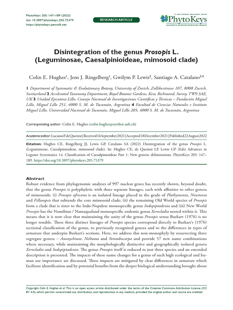 HUGHES Colin E., RINGELBERG Jens J., LEWIS Gwilym P., CATALANO Santiago ...