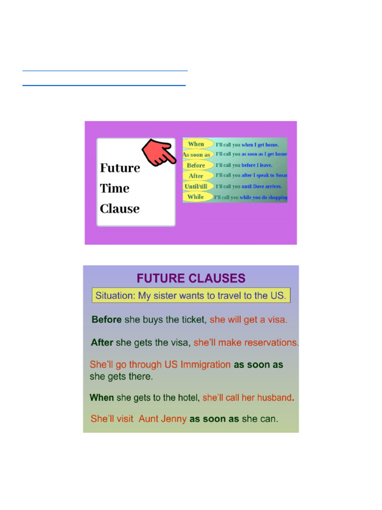 2.1 Future Will When, As Soon As, Before, After | PDF