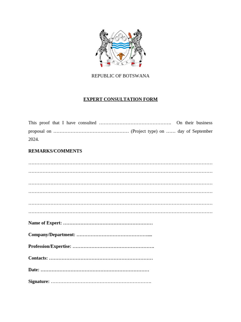 Expert Consultation Form | PDF