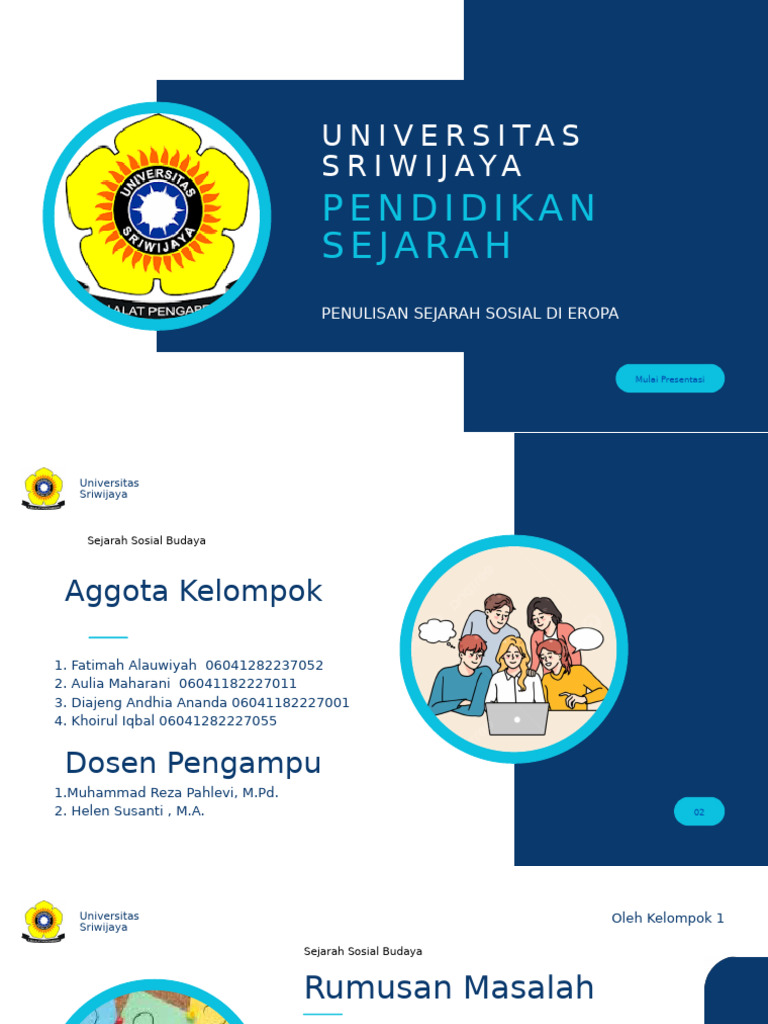 Kel 1 SEJARAH SOSIAL BUDAYA (Penulisan Sejarah Di Eropa) | PDF