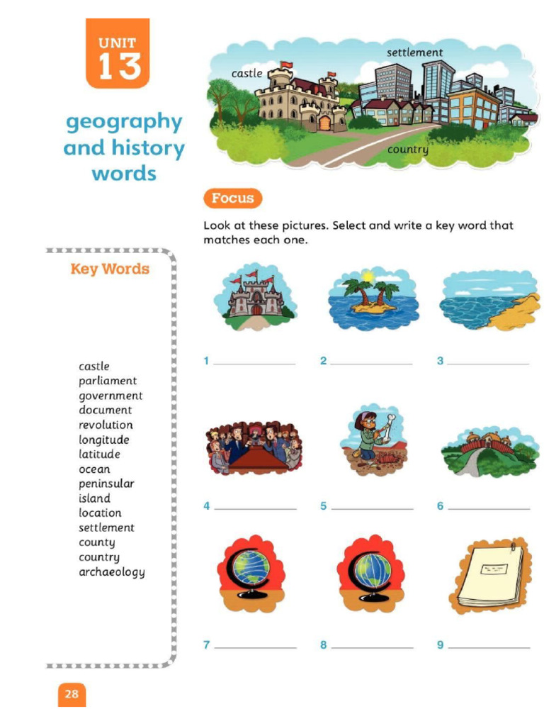 Spelling List.Unit 13 (1) | PDF | Part Of Speech | Latitude