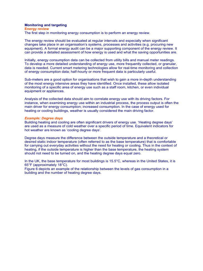 Monitoring and Targeting | PDF | Energy Conservation | Heat