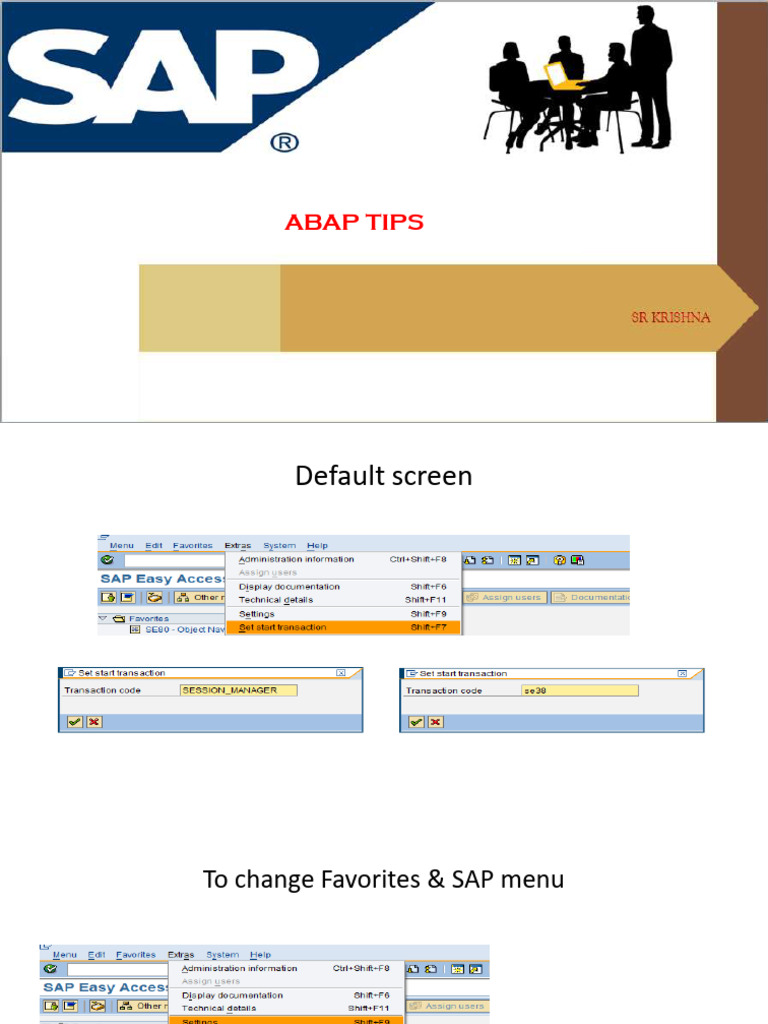 1.ABAP Tips | PDF