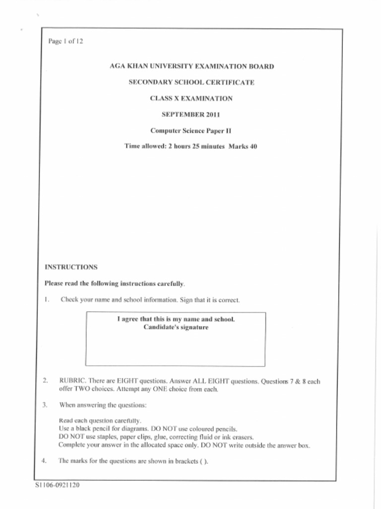 Computer PII Class10 Sep2011 | PDF