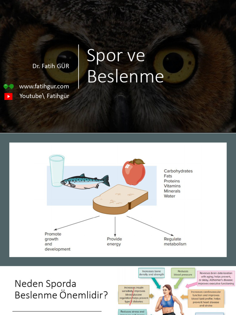 Spor Ve Beslenme Genel | PDF