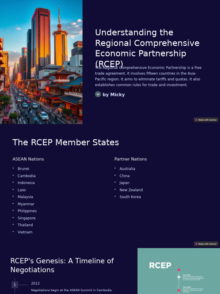 Understanding The Regional Comprehensive Economic Partnership RCEP | PDF | Politics Of Asia ...