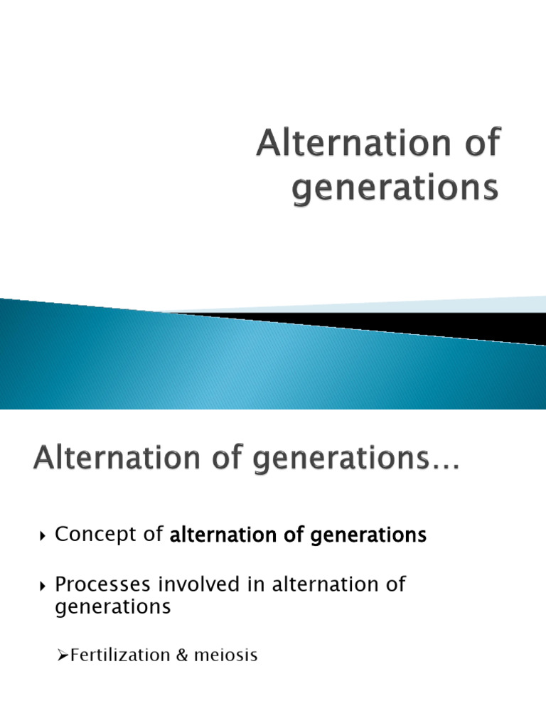 Alternation of Generations in Plants | PDF | Ploidy | Plants