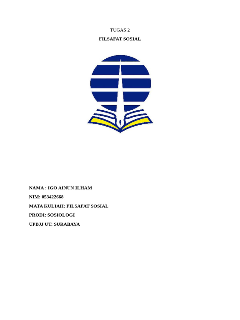 Tugas 2 Filsafat Sosial | PDF