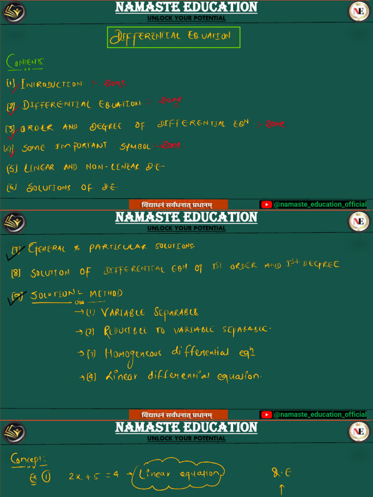 Differential Equation 02 | PDF | Equations | Physics