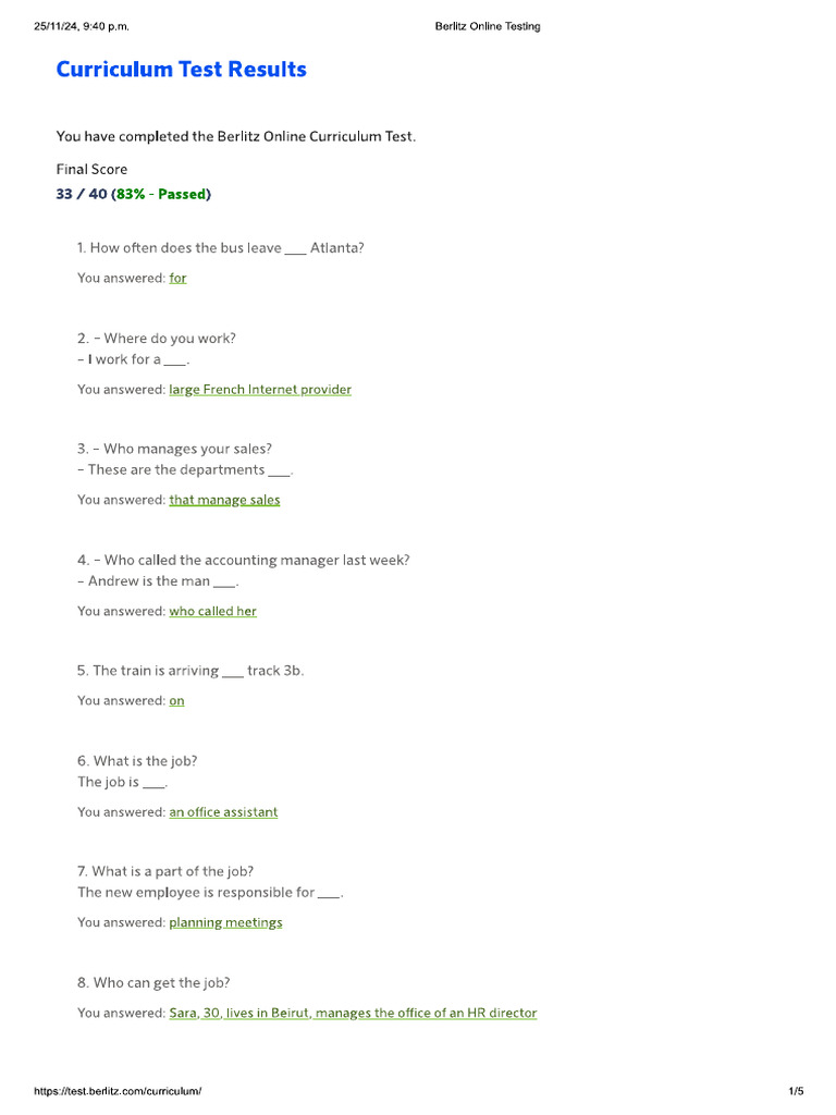 Test Inglesssss | PDF