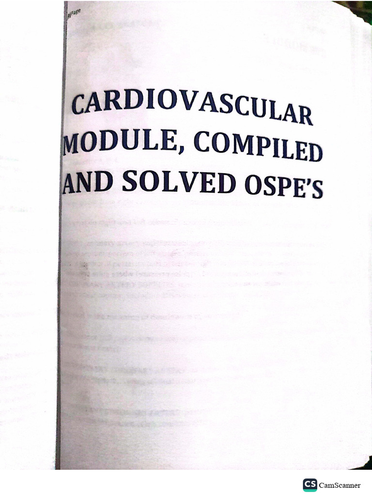 CVS Module Ospe | PDF