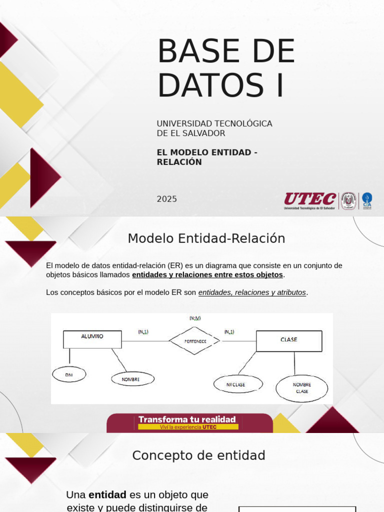 Base de datos - Entidad Relacion C3 | PDF | Gestión de datos