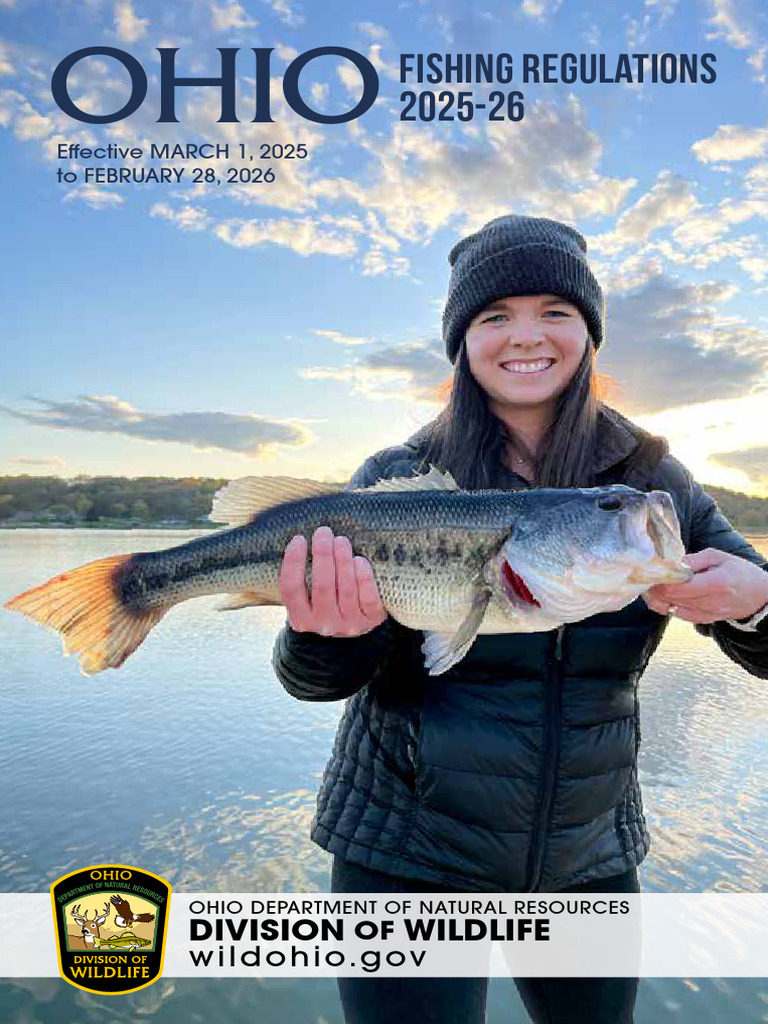 Ohio Fishing Regulations 2025-26 | PDF | Lake Erie | Angling