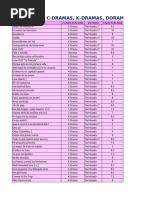 Lista de Series BLs | PDF