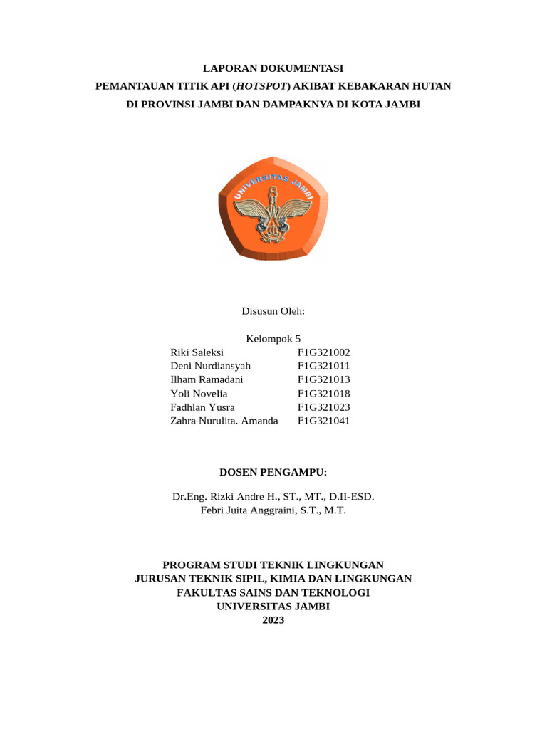 Laporan Dokumentasi Kelompok 5 | PDF