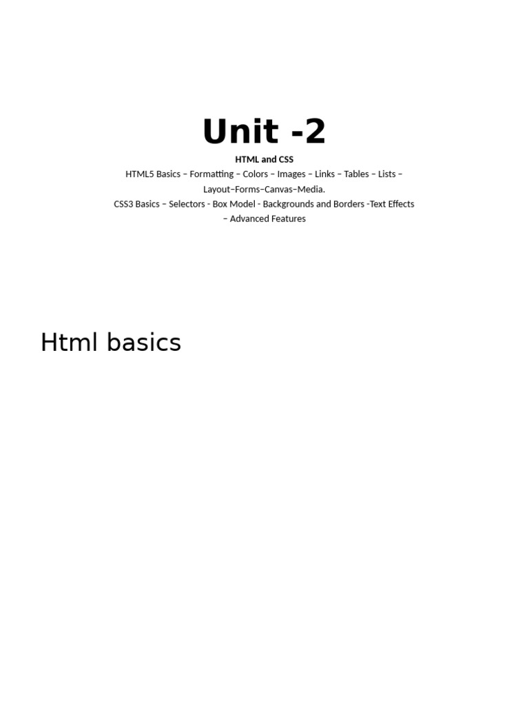 HTML5 and CSS3 Basics Guide | PDF