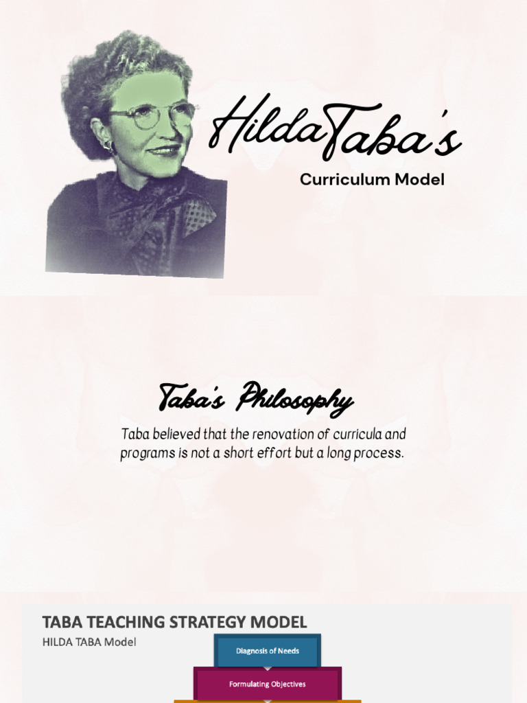 Taba Curriculum Model for Teachers | PDF
