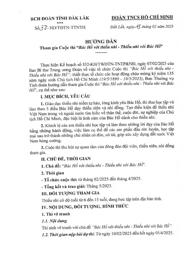 HD37 - Tham - Gia - Cuoc - Thi - Bac - Ho - Voi - Thieu - Nhi - 001 ...