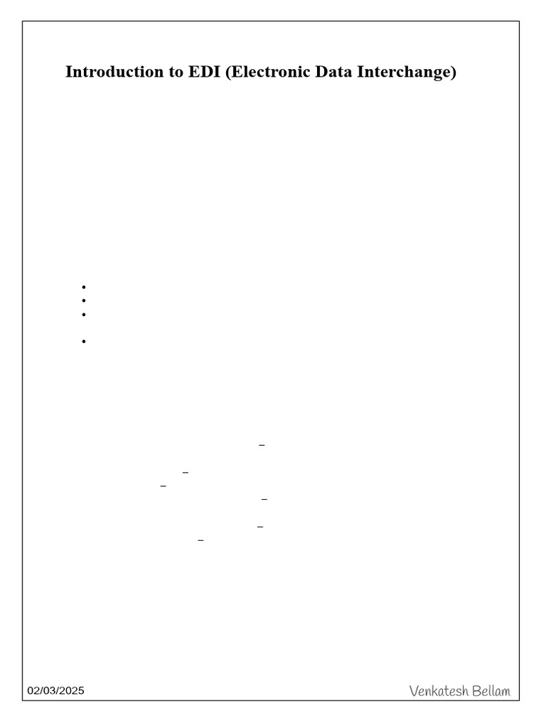 Introduction to EDI 1738571982 | PDF | Electronic Data Interchange | Service Industries