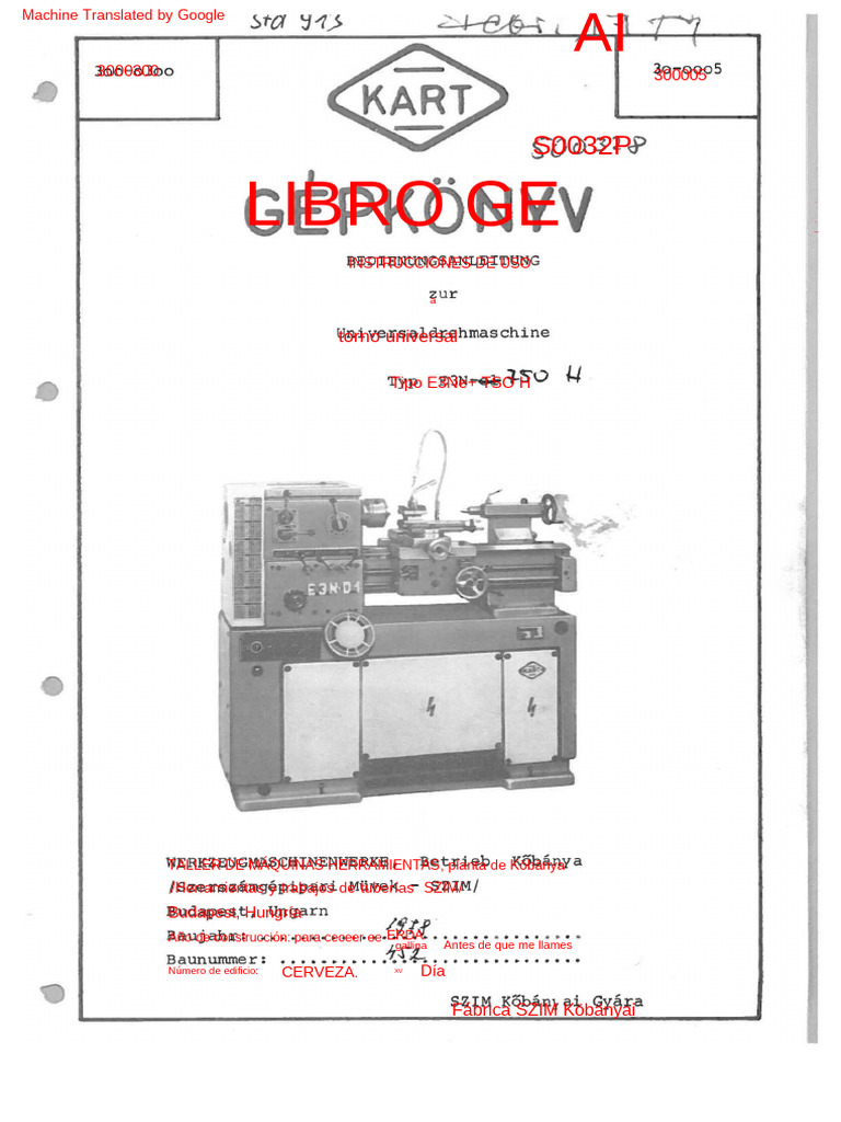 Plano-Bal-Kart-e3n 2.0 (Español Final Beta) | PDF | Tornillo | Cambiar