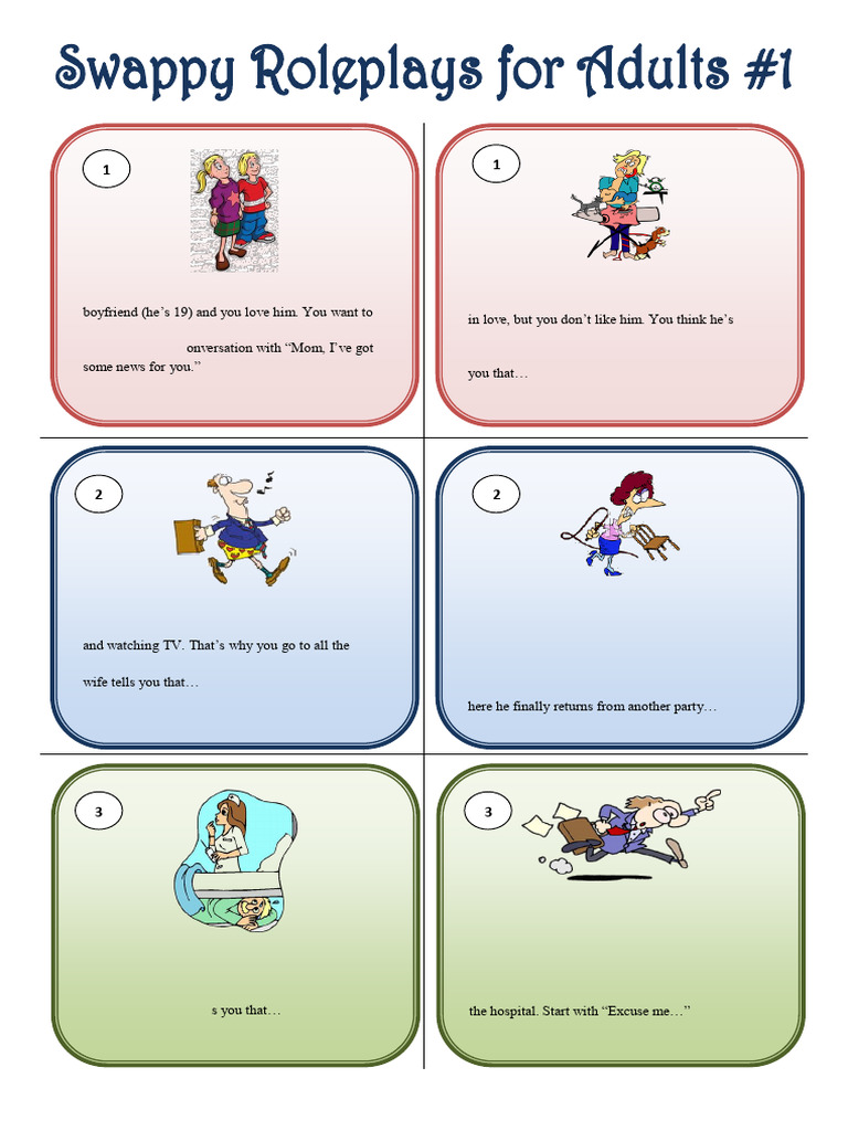 Swappy Roleplays For Adults 1 | PDF