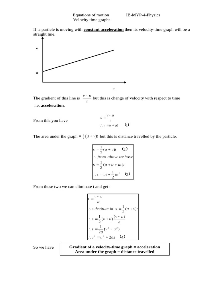 6.equations of Motion | PDF