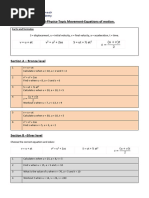 Basic SUVAT Questions and Solutions | PDF | Acceleration | Velocity