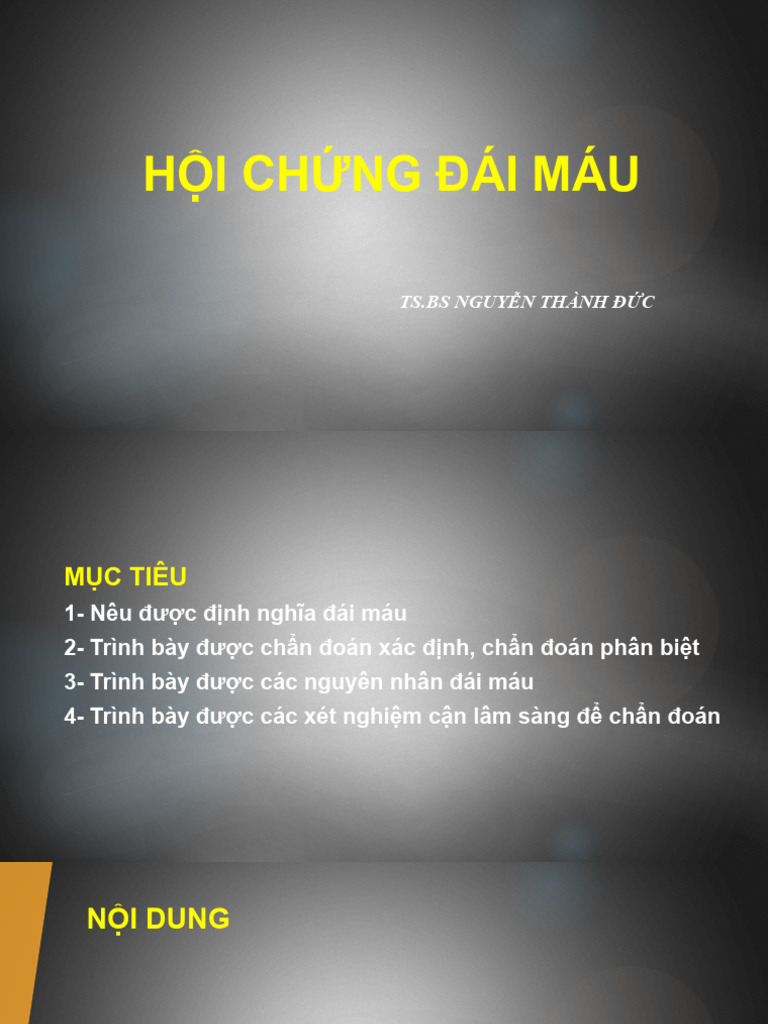 H I CH NG ĐÁI MÁU | PDF