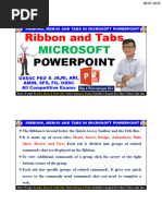 MS Word Ribbon Guide for Exams | PDF